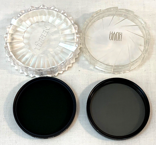 Lot of Two (2) 58mm Lens Filters HOYA ~ PL-CIR & HMC ND4 with Hard ...