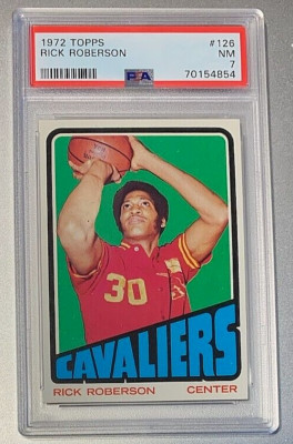 1972 Topps Basketball #126 Rick Roberson Cavaliers PSA 7 Nicely ...