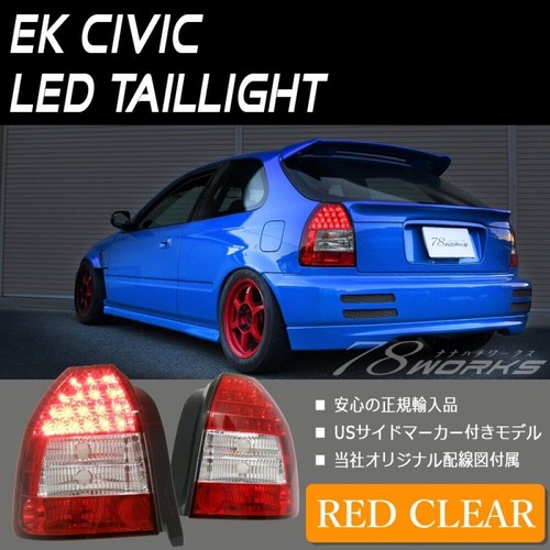 HONDA CIVIC TYPE R EK9 LED TAIL LIGHT LAMP SET LIGHT EK2 EK3 EK4 LH&RH ...