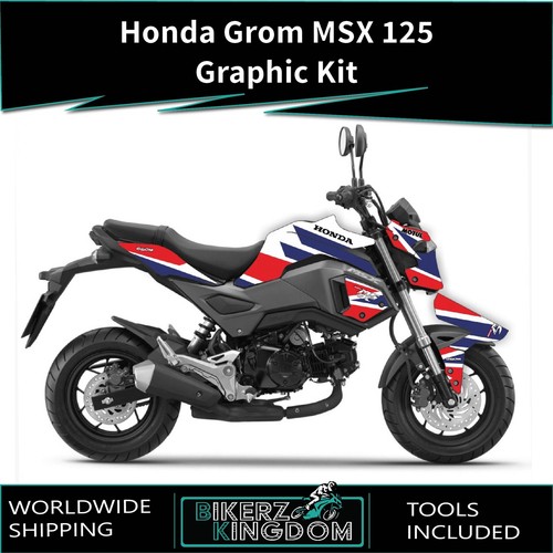 Honda Grom MSX 125 Reds Kit fits V2 2017-2020 Decal Wrap Sticker Set | eBay