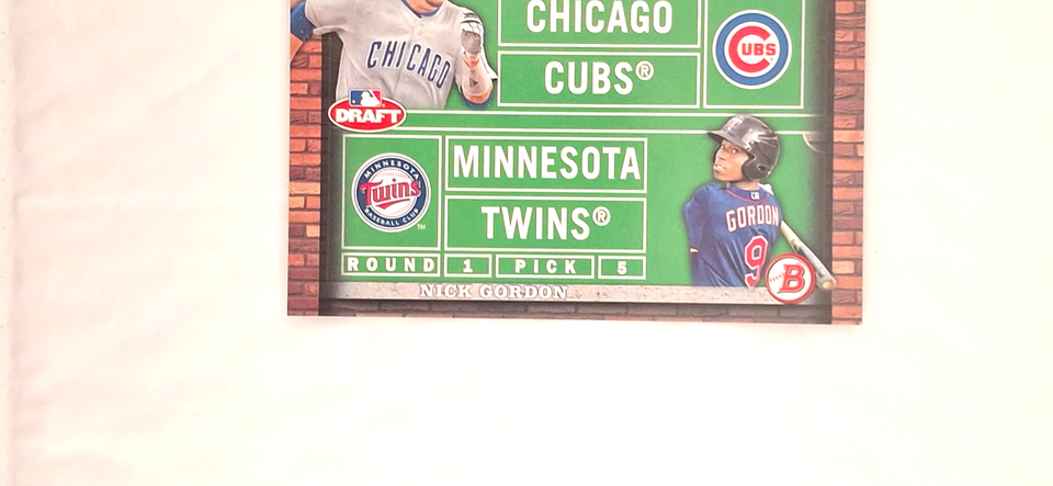 2014 Topps Round 1 Kyle Schwarber & Nick Gordon - Card # DD 56 - NRMNT ...