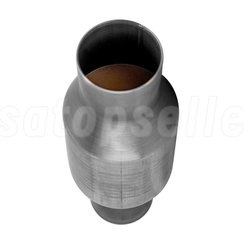 2PCS 2.5" Universal High Flow Performance Catalytic Converter Racing ...