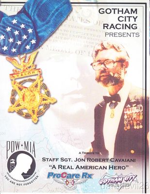 Army Staff Sgt Jon Robert Cavaiani Gotham City Racing NHRA Photo | eBay