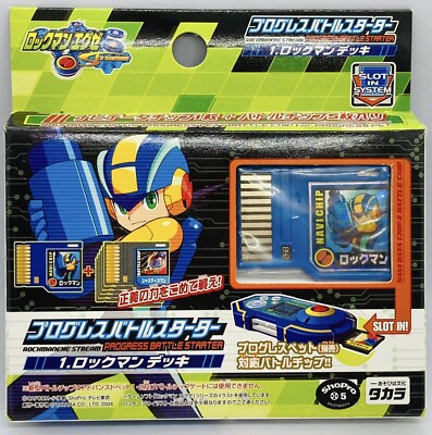 Megaman exe Progress Battle Starter Rock Man Deck Navi Chip TAKARA | eBay