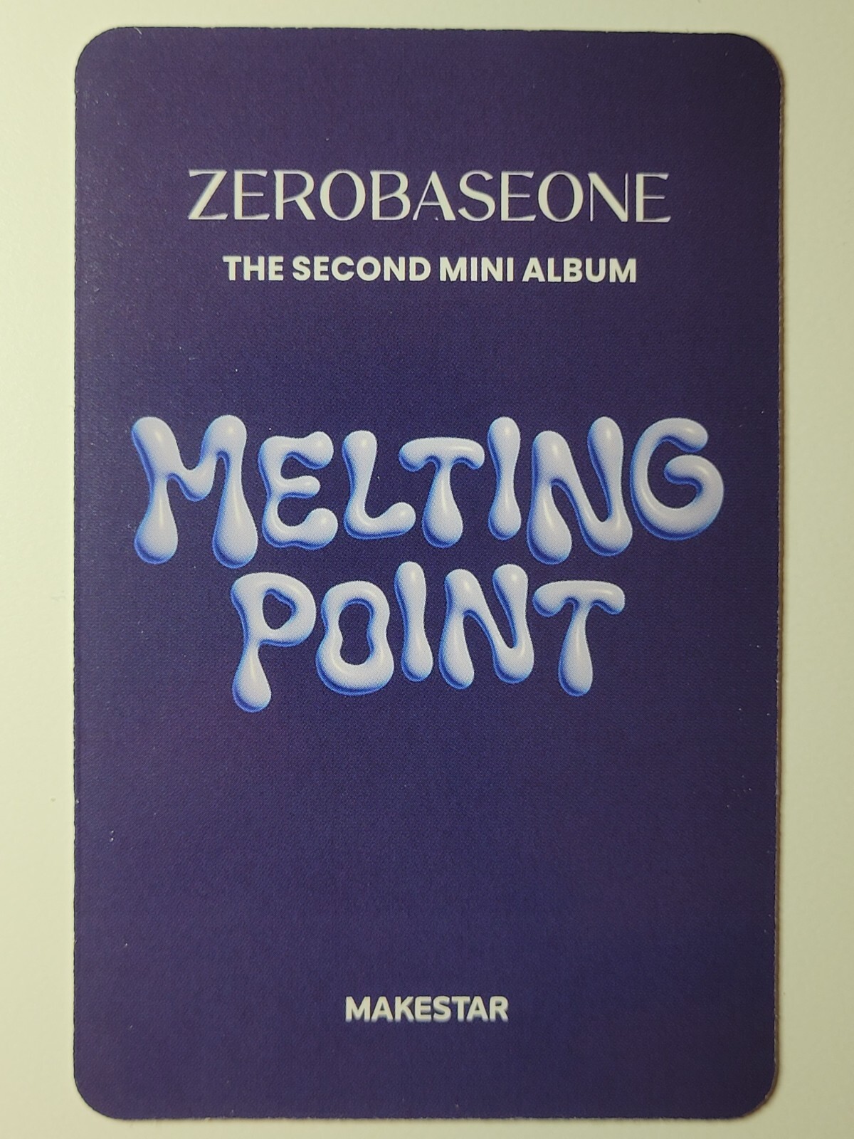 ZEROBASEONE ZB1 Melting Point Official Makestar Preorder POB Photocard | eBay