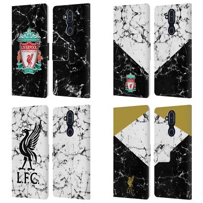 OFFICIAL LIVERPOOL FOOTBALL CLUB MARBLE PU LEATHER BOOK CASE FOR NOKIA ...