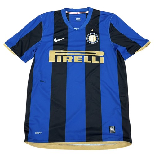 Vintage Nike Inter Milan 2008/2009 Home Soccer Jersey Football Kit ...