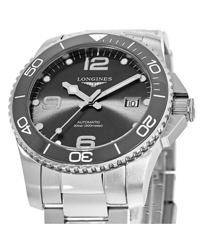 Longines Hydroconquest Automatic Ceramic Bezel Grey 41 mm Men's Watch ...