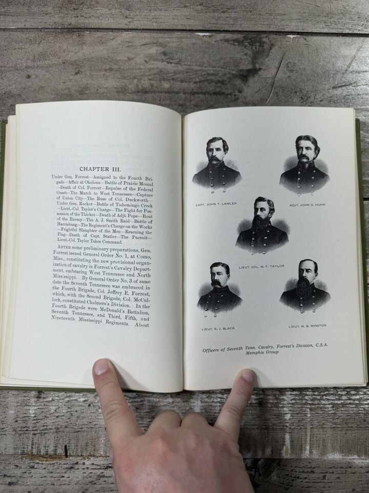 1976 Vintage Civil War History Book "Seventh Tennessee Cavalry ...