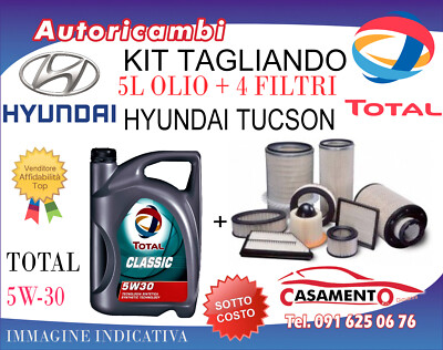 KIT TAGLIANDO HYUNDAI TUCSON 1.7 CRDI 104 KW DAL 6/2015 IN POI + 5L ...