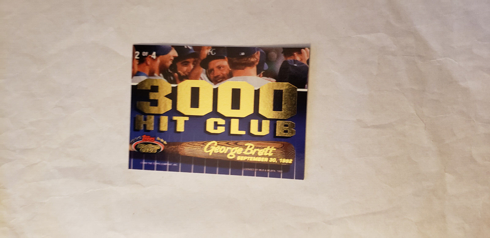 1993 STADIUM CLUB 3000 HIT CLUB GEORGE BRETT | eBay