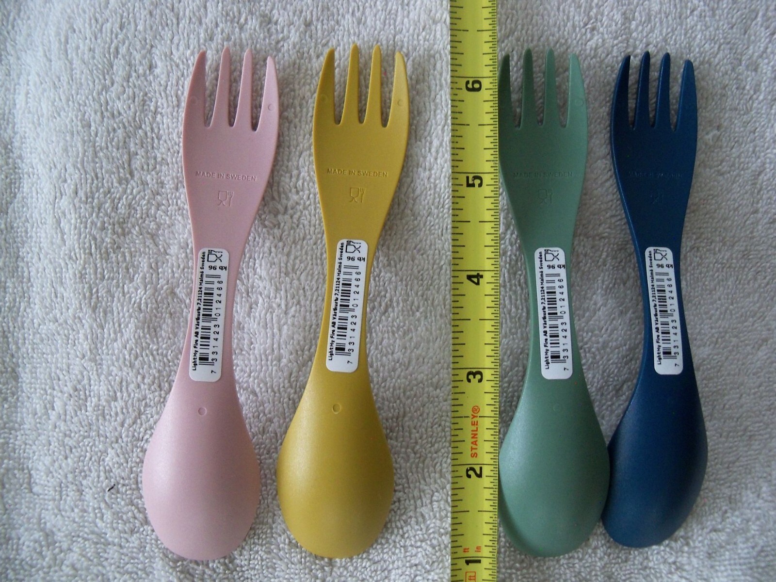 Light My Fire Sporks - Camping Utensils Knife Fork Spoon - Set of 4 ...