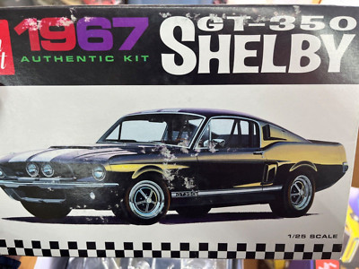 AMT 834 1967 FORD SHELBY MUSTANG GT-350 Black 1/25 McM kit Niob | eBay