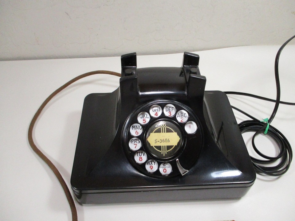 North Electric Vintage Rotary Art DECO Phone 1940s bakalite ST Line ...
