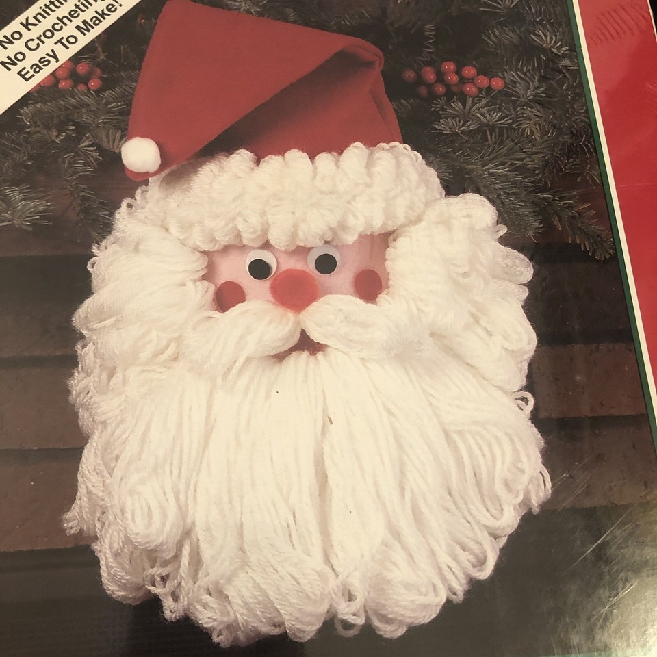 WonderArt Christmas Santa Claus Holiday Art Kit #K131 Aunt Lydias Easy ...