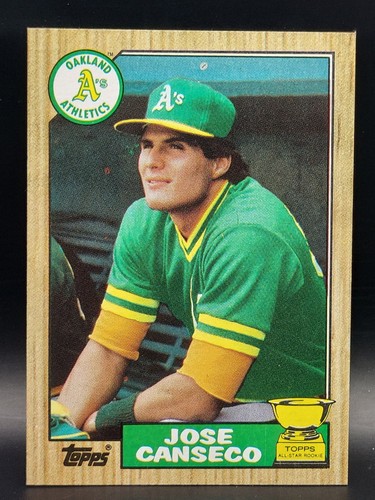 1987 Topps baseball Jose Canseco All-Star Rookie Cup card #620 ...