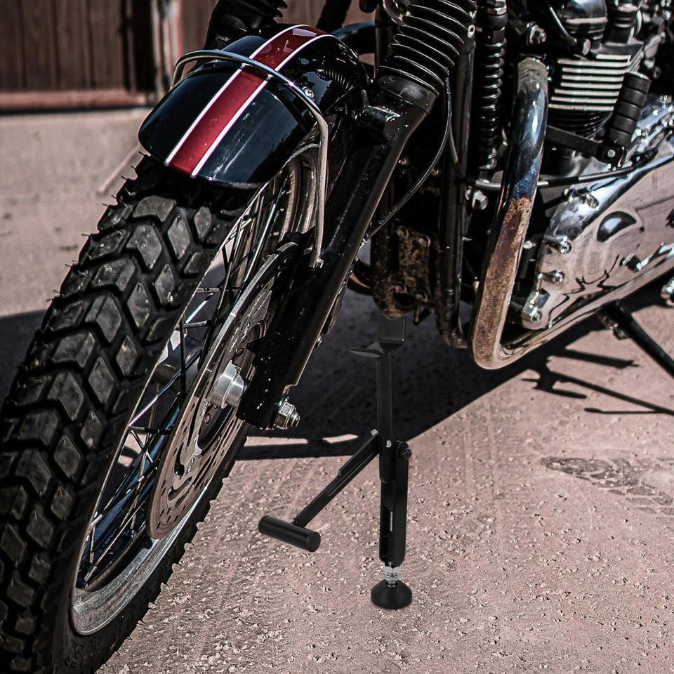 Motorcycle Front Wheel Stand Rear Motorbike Lift Jack Tire Lifting Rods ...