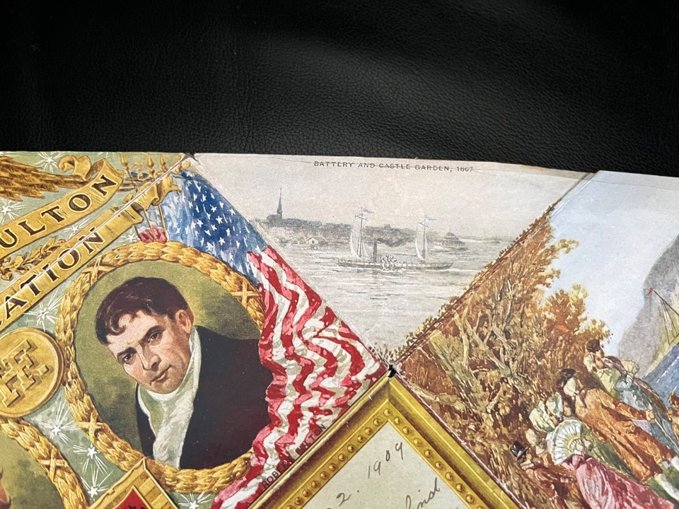 History Henry Hudson Fulton Steamboat Souvenir Folder New York Jersey ...