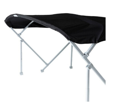 Pontoon Boat Bimini Top Complete Kit, Boat Canopy Kit 8' x 10' - Black ...
