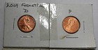 2009 P&Ds UNCIRCULATED LINCOLN PENNY 4 Coins FORMATIVE YEARS & LOG ...