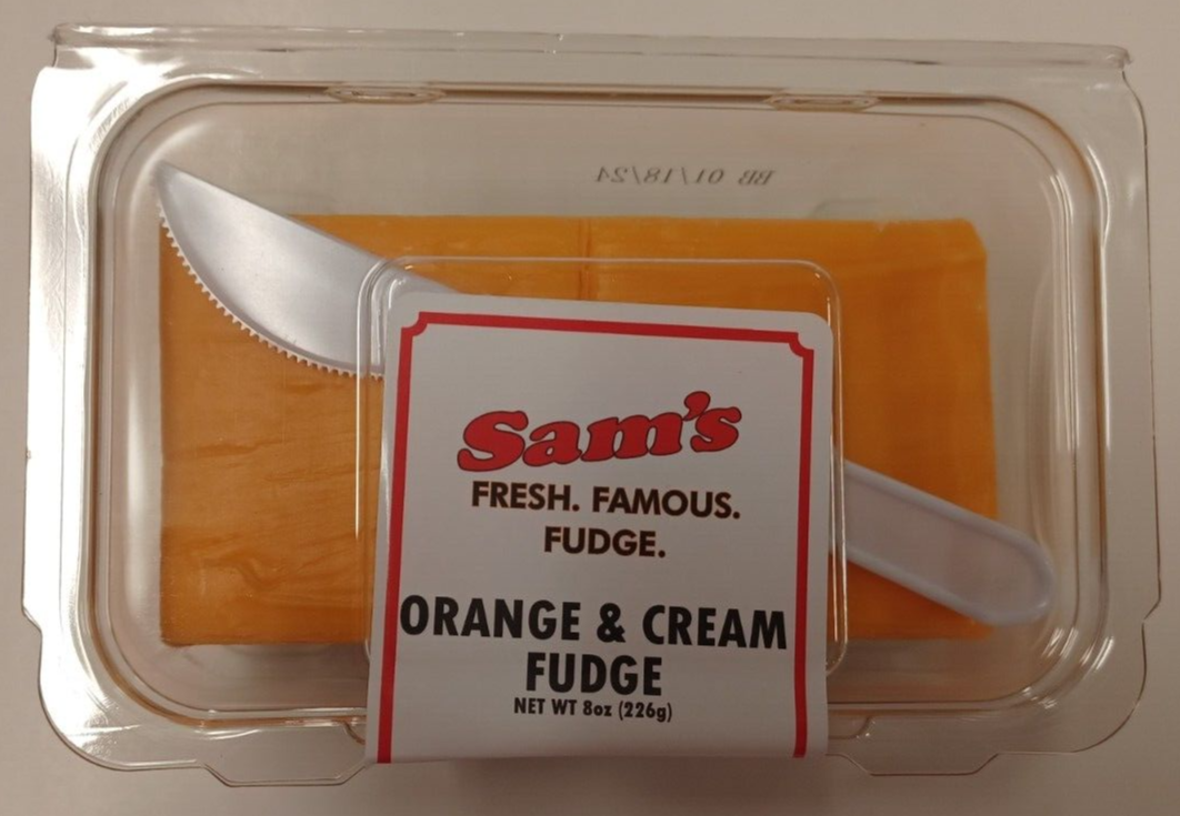 Orange & Cream Sams Fresh Famous Fudge (4) 8 oz Containers Free ...