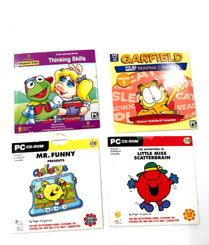 Kids Early Learning PC CD-ROM Disks Thinking, Reading, Phonics, Games ...