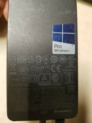 44W Windows Surface Pro Power Supply Charger Adapter cord with USB port ...