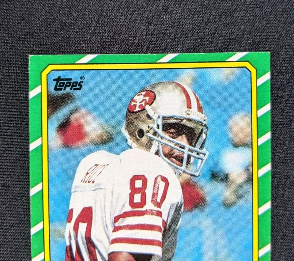 1986 Topps Football Jerry Rice Rookie Card RC #161 | eBay