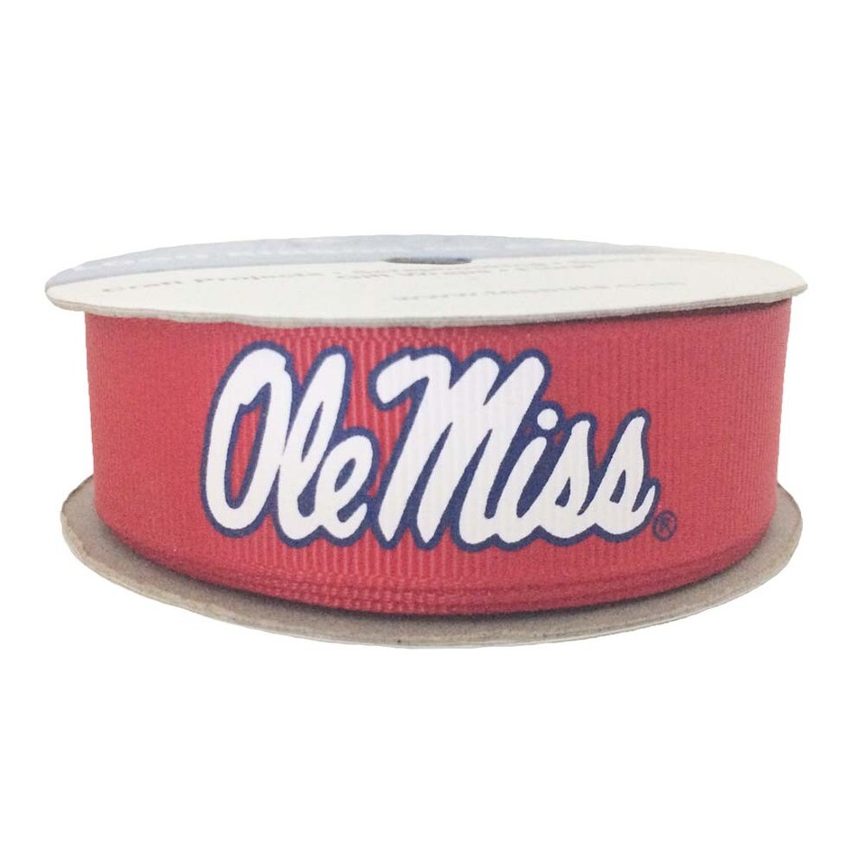7/8" College Ribbon Collegiate Ribbon University Sports Grosgrain ...