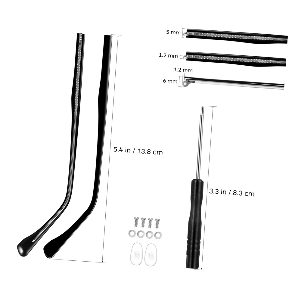Eyeglass Arm Replacement Glasses Accessories - Metal Arm Replacement ...