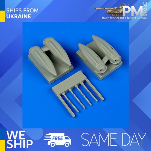 Quickboost 48692 1/48 B-25J Mitchell external gun packs For Revell or ...