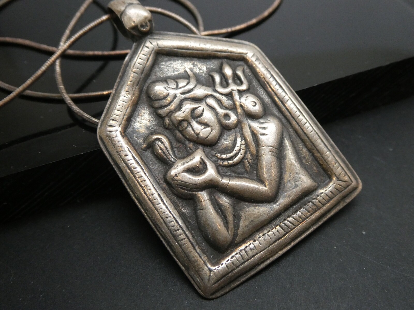 Antique Vintage Lord Shiva Religious God Sterling 925… - Gem
