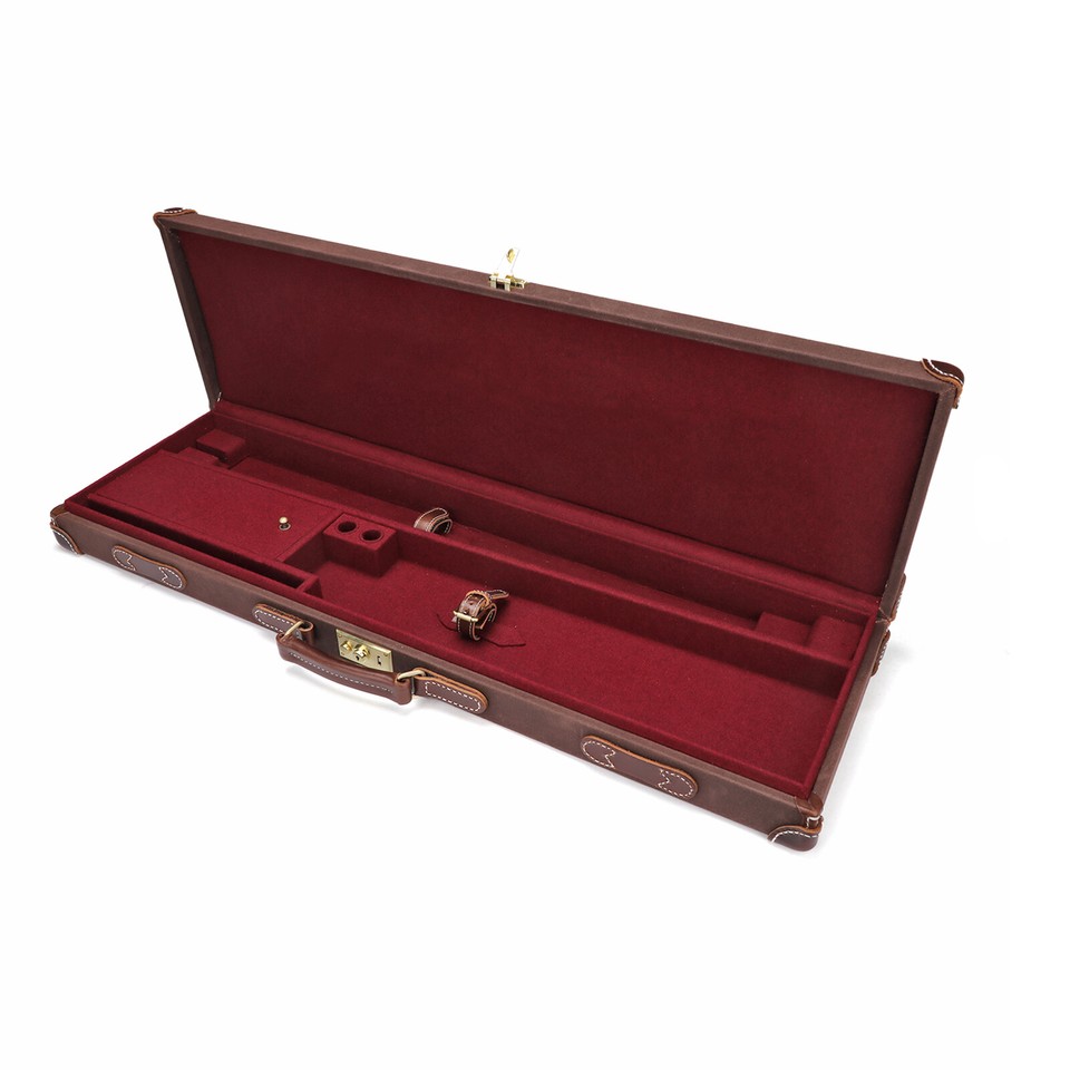 TOURBON Vintage Leather Takedown Shotgun Storage fit 28-32inch Barrel ...