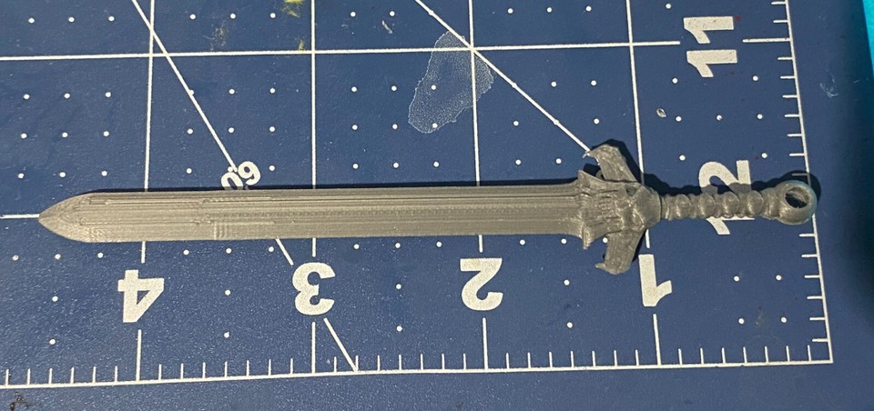 Action Figure Diorama Accessory Fantasy Long Sword Weapon 1/12 Scale US ...