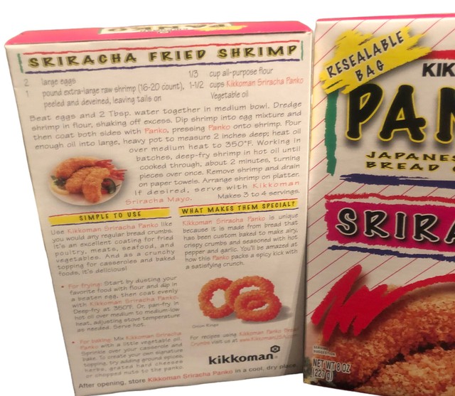 Kikkoman Sriracha Panko Bread Crumbs - 8 oz (Pack of 2) for sale online | eBay