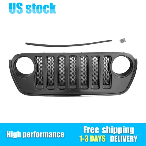 Fits 2018-2023 Jeep Wrangler 82215114 New Front Grille W/ Mesh Inserts ...