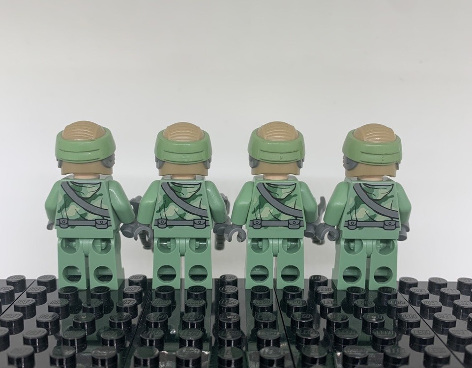 LEGO Army Troopers Camouflage Minifigure Lot Endor Rebels, Military ...