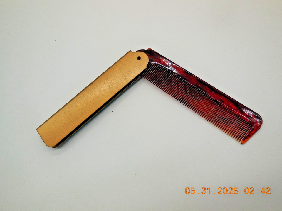 Vintage 1950's Mid Century RhinestoneFolding Comb Case & Comb | eBay