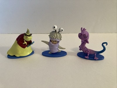 Lot Of 3 Disney Pixar Monsters Inc. 2.5” Character Figures Roz, Randall ...