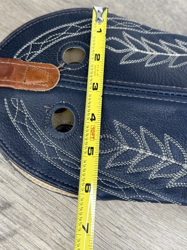 DOUBLE H 5155 PORTHOLE WESTERN ROCKABILLY BROWN LEATHER RUSTIC COWBOY ...