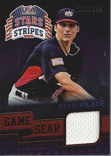 2015 USA Baseball Stars Stripes Game Gear Longevity Ruby Ryan Vilade ...