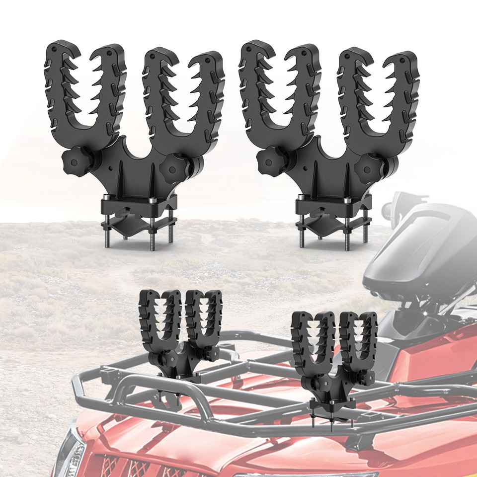 UTV ATV Gun Holder Tool Rack Bow Rifle Shovel Rack For Polaris ...