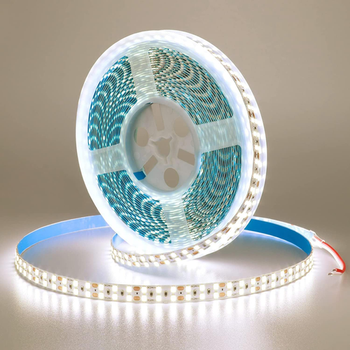 24V 32.8Ft(10M) Double Row LED Strip Light Natural White 4000K 2400Leds ...