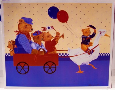 (17 x 21) Art Print AM420 Adrienne Samuelson Tedy Bear Family | eBay
