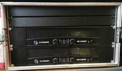 Crown XLS 802 Professional 1000 Watt Rack Mount Power Amp x 2 with ...