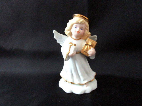 Vintage Bronson Golden Halos Angel Figurine Generous Georgette | eBay