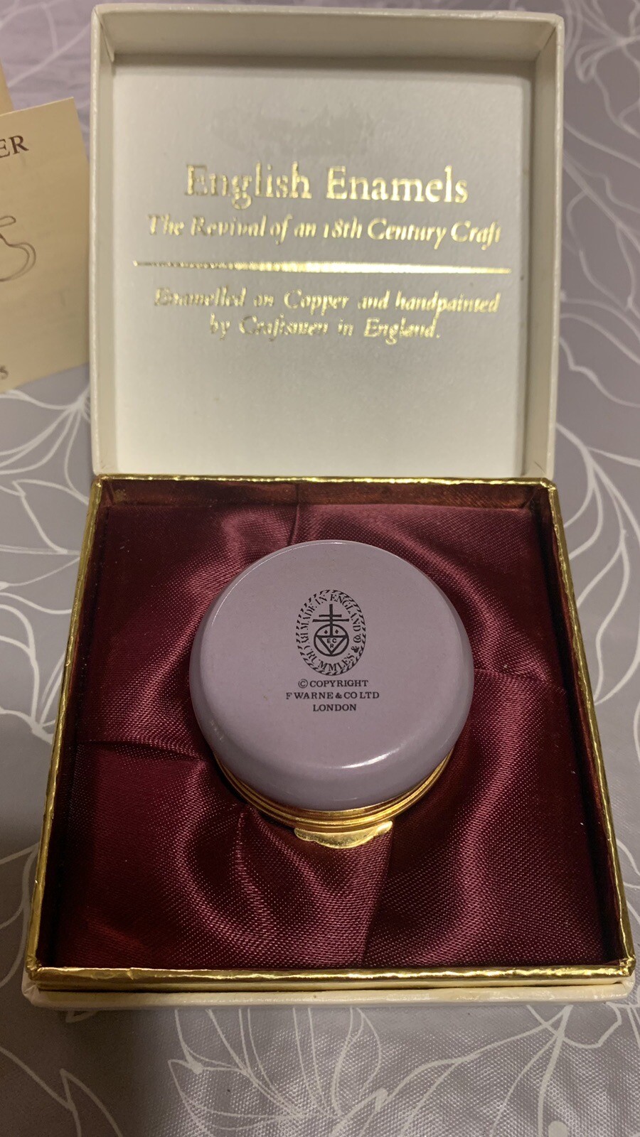 Vintage Crummles Beatrix Potter Mouse Enamel Trinket Box | eBay