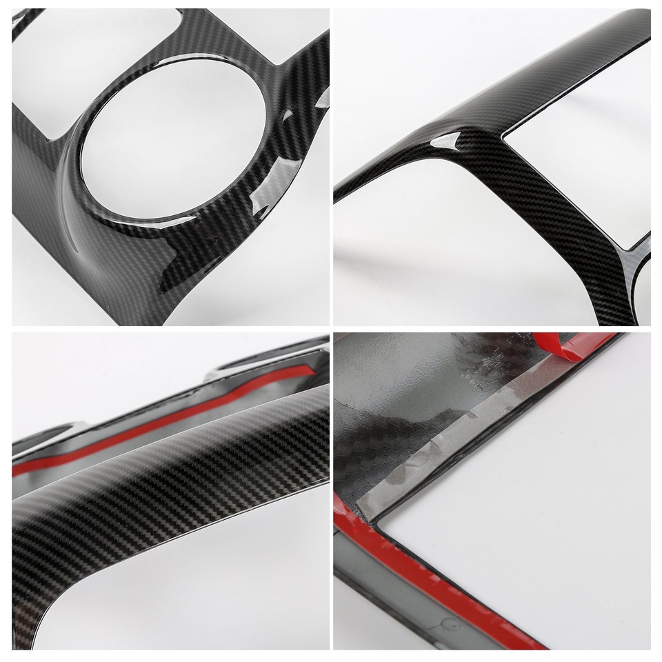 Carbon Fiber Dashboard Center Control Cover Decor Trim For Jeep ...