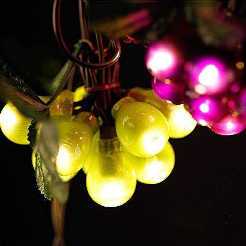 100 Led Purple Green Grape String Lights Grapevine Lights With 10 ...