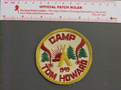 Boy Scout Camp Tom Howard 1949 patch TN 5287GG | eBay